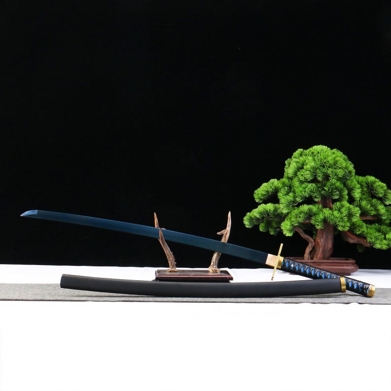 Demon Slayer Muichiro Tokito Nichirin Sword Replica, Blue Manganese ...