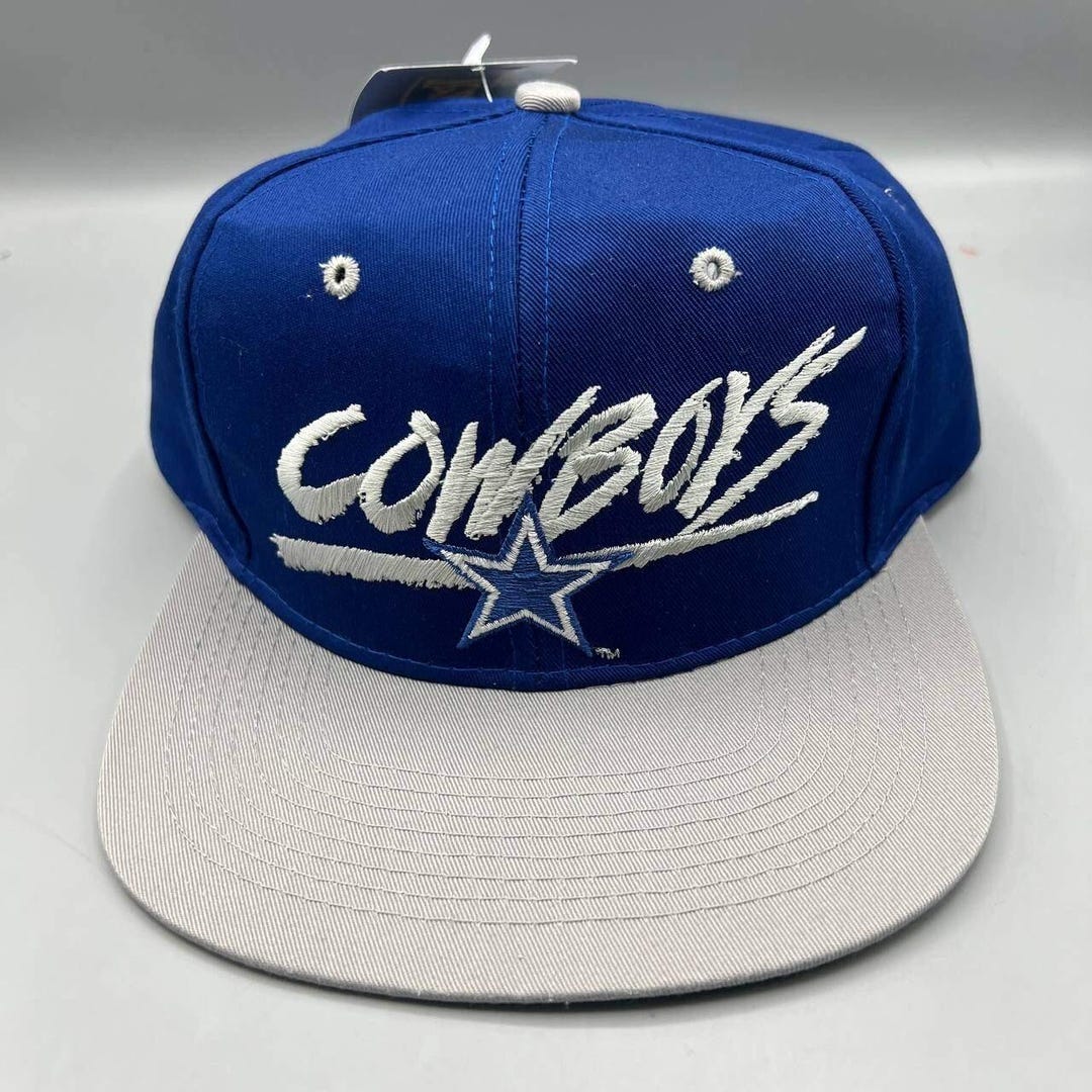 Vintage Dallas Cowboys Hat Men Blue Gray AJD NFL Snap Back Cap New - Etsy