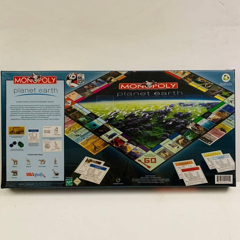 Vintage Monopoly Planet Earth Edition "our Extraordinary World" 2008 ...