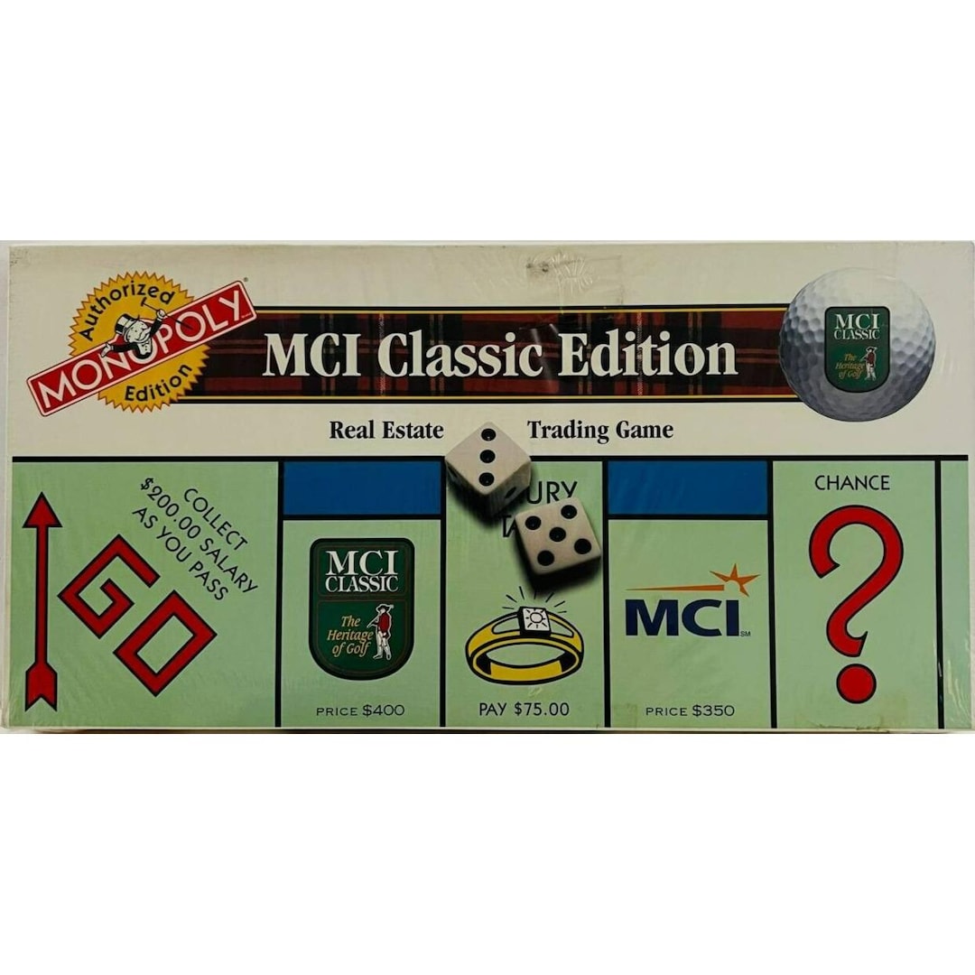 Vintage Monopoly MCI Classic Edition Real Estate Trading Board Game New ...