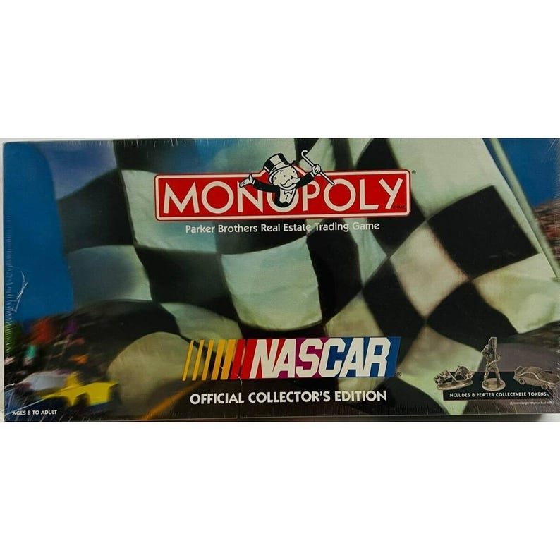 Vintage Monopoly Nascar Official Collector's Edition 1997 Board Game ...