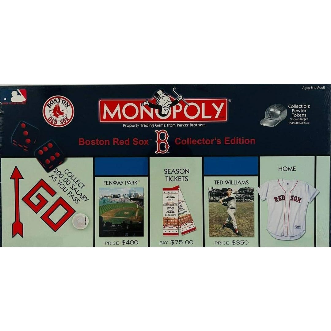 Vintage Monopoly Boston Red Sox MLB Collector's Edition Board Game New ...