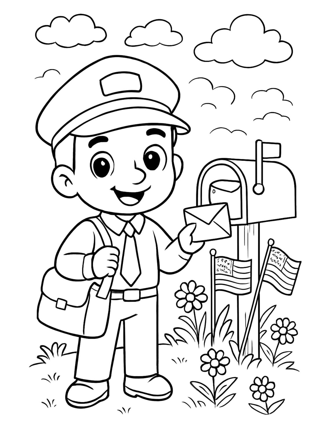 LABOR DAY COLORING Pages - Etsy