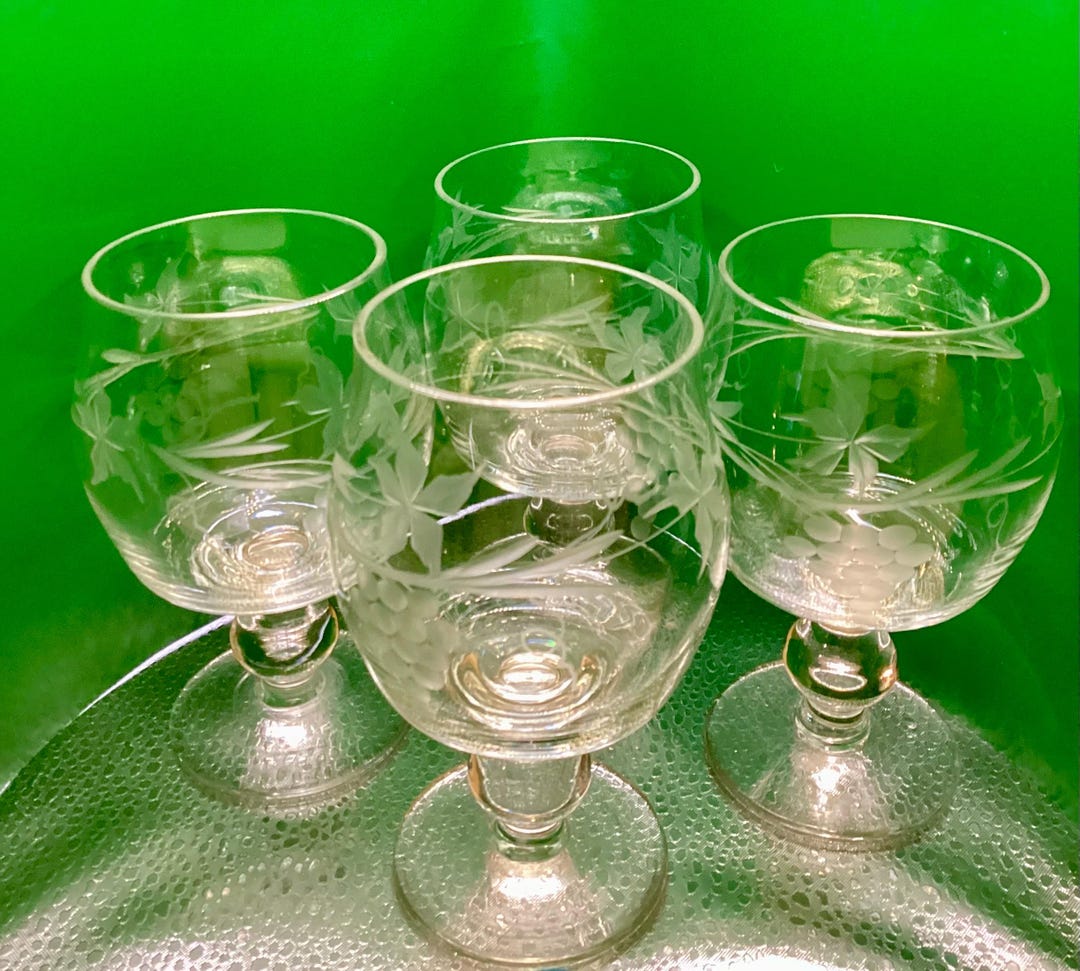 Crystal Brandy Snifter Glasses - Etsy