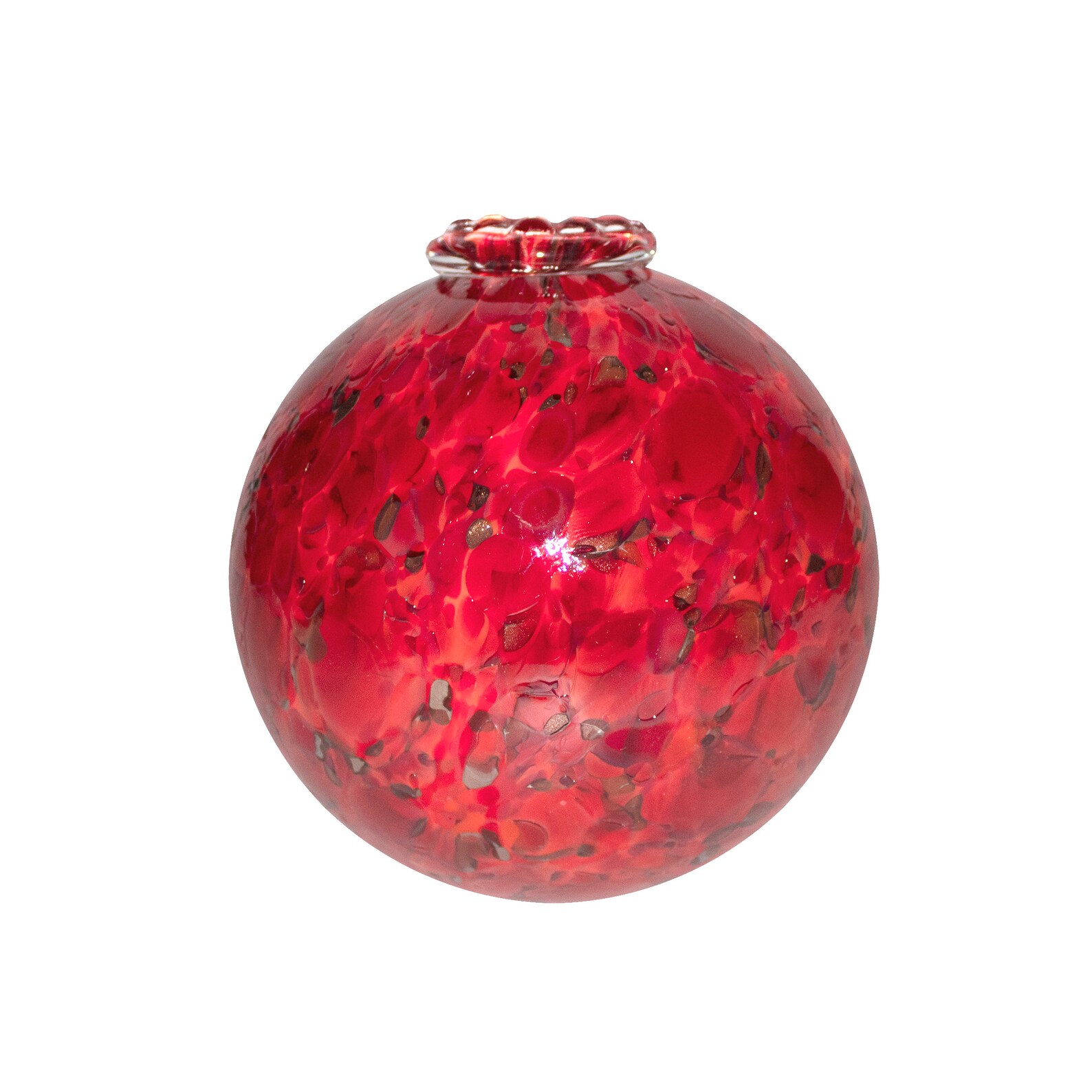 Pond Floats. Red Blown Glass. Available in 3 Inches, 4 Inches, 5 Inches ...