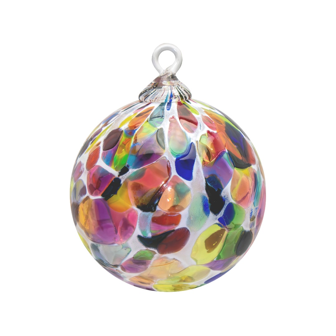 Ornament - Handmade Blown Glass - ‘magic Mix White Powder’ Sun Catcher ...
