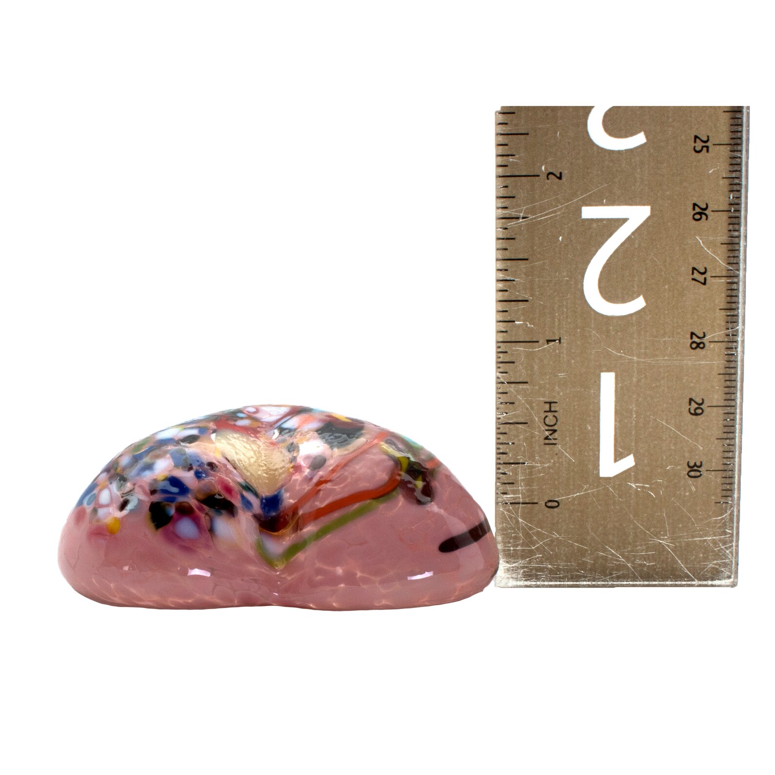 Heart Pretty in Pink Solid Glass Paperweight thinking of | Etsy