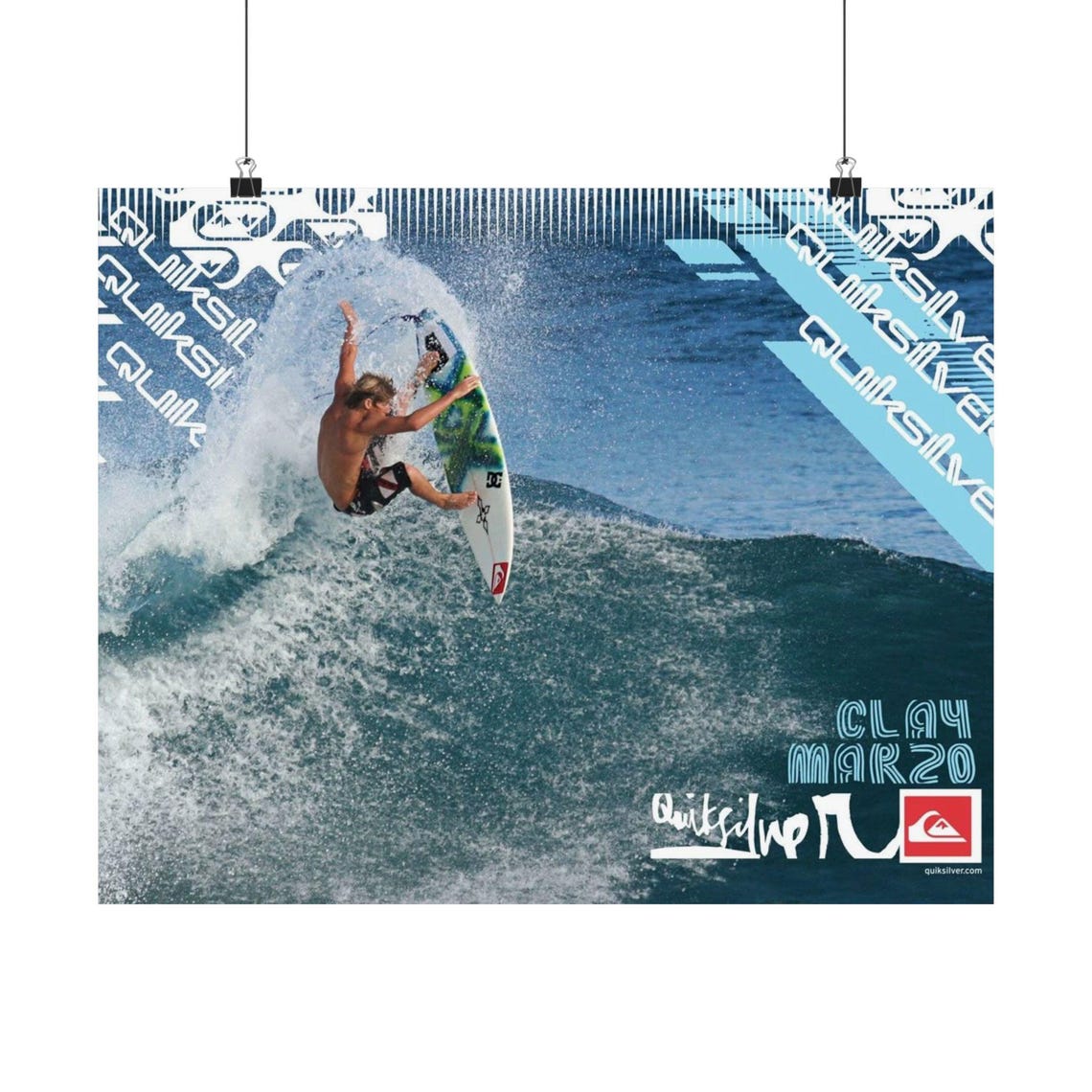 Quiksilver Surfing Poster - Etsy