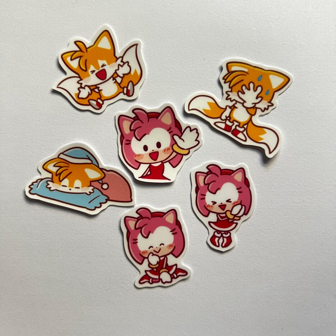 Tail & Amy Hedgehog Sticker – 6 Cute Planner Stickers for Journaling ...
