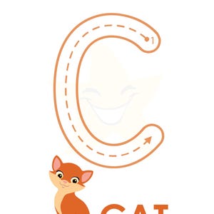 Alphabet Tracing Worksheets for Preschool Kids - Etsy
