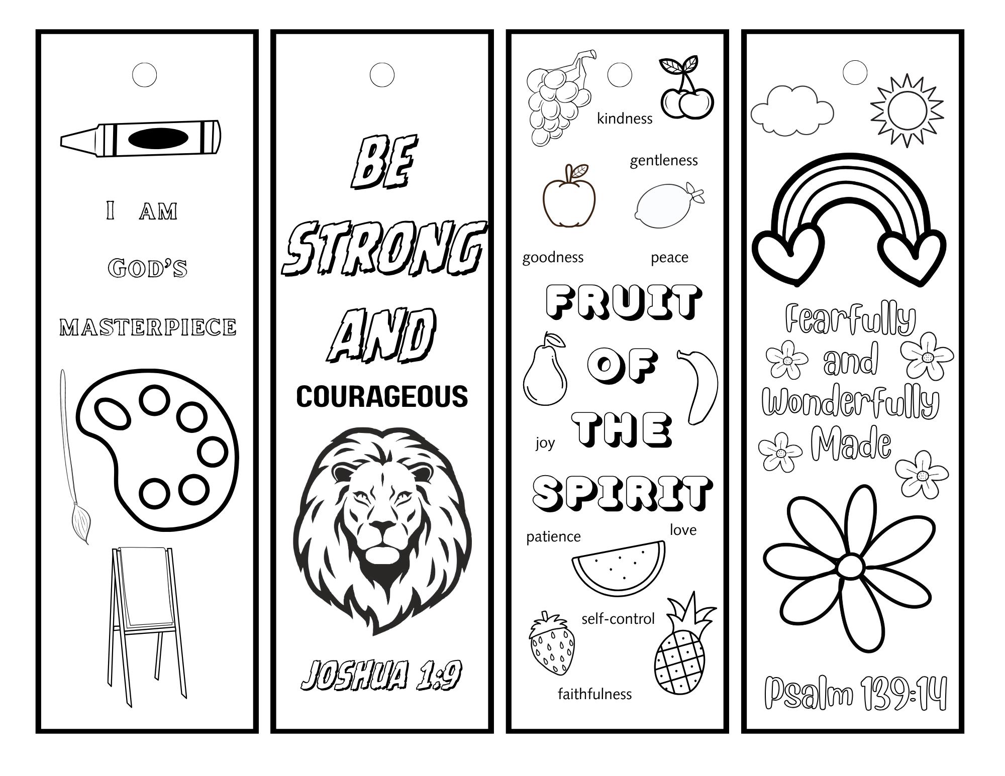 Coloring Bookmarks for Kids: Faith and Jesus - Etsy