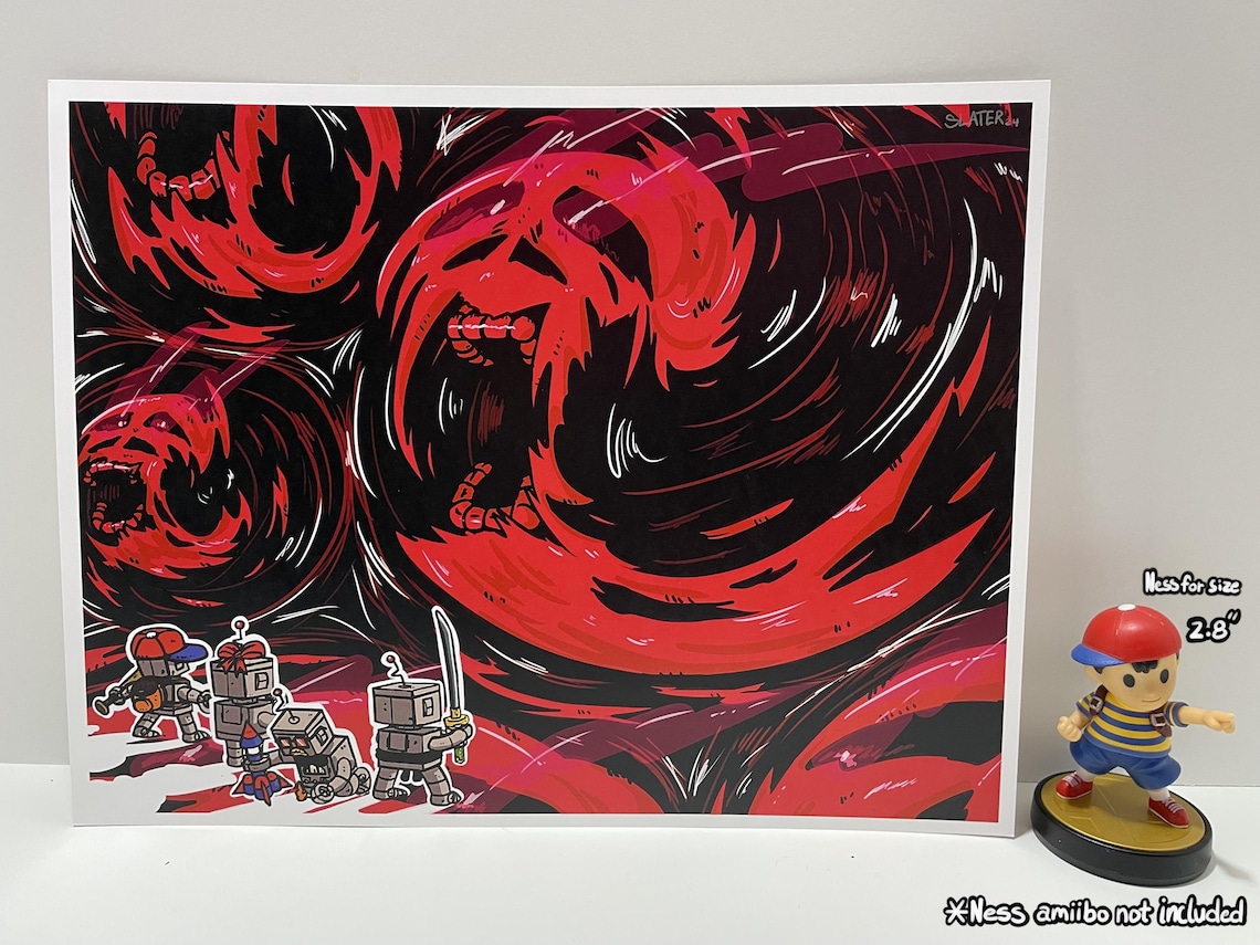 Earthbound (you Cant Grasp the True Form of Giygas) - 8.5x11" Fan Art ...