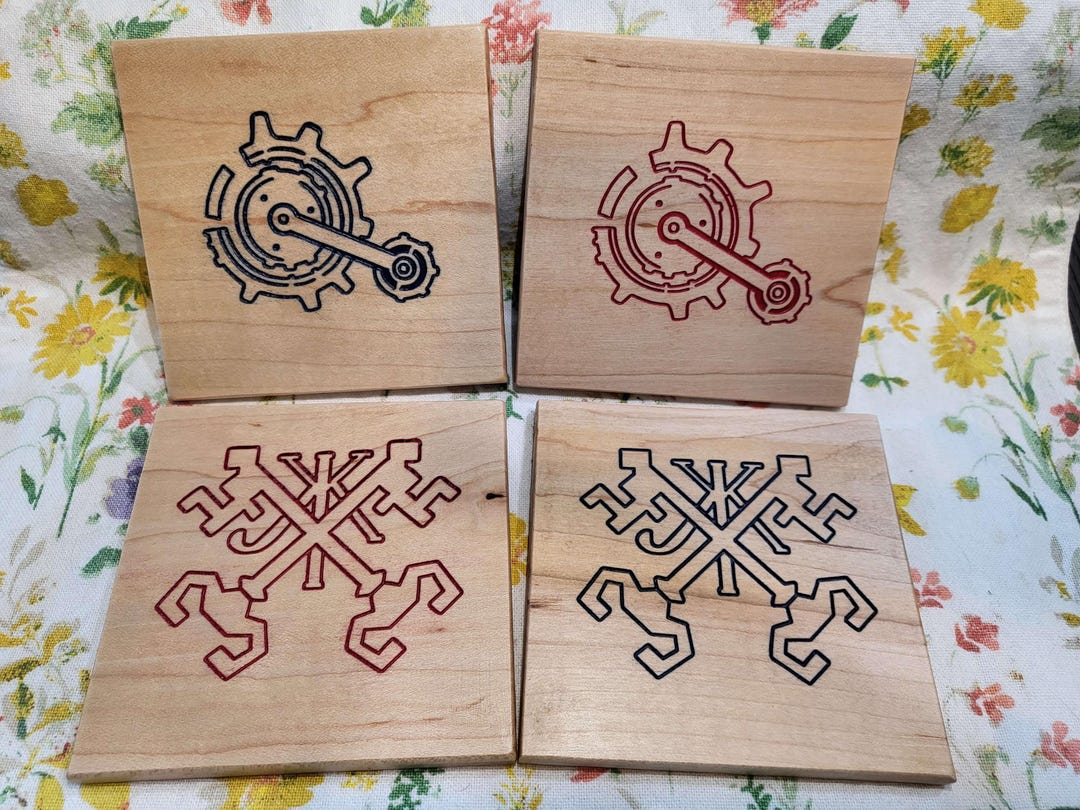 Caitvi Arcane League of Legends Maple Coaster Set - Etsy