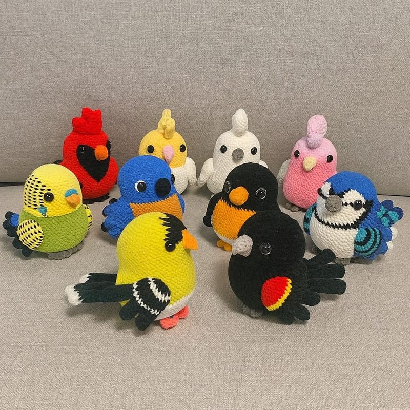 Stuffed Bird Pattern - Etsy