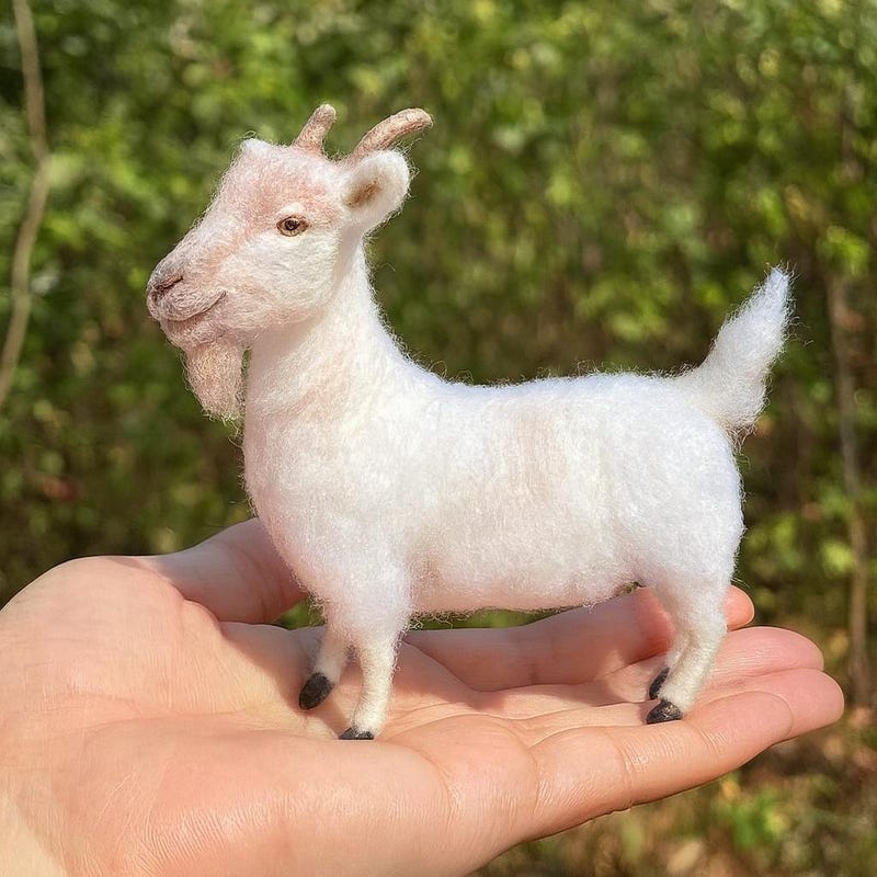 Wool Sculpture Goats - Etsy