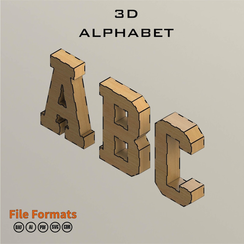 Letras 3d - Etsy España