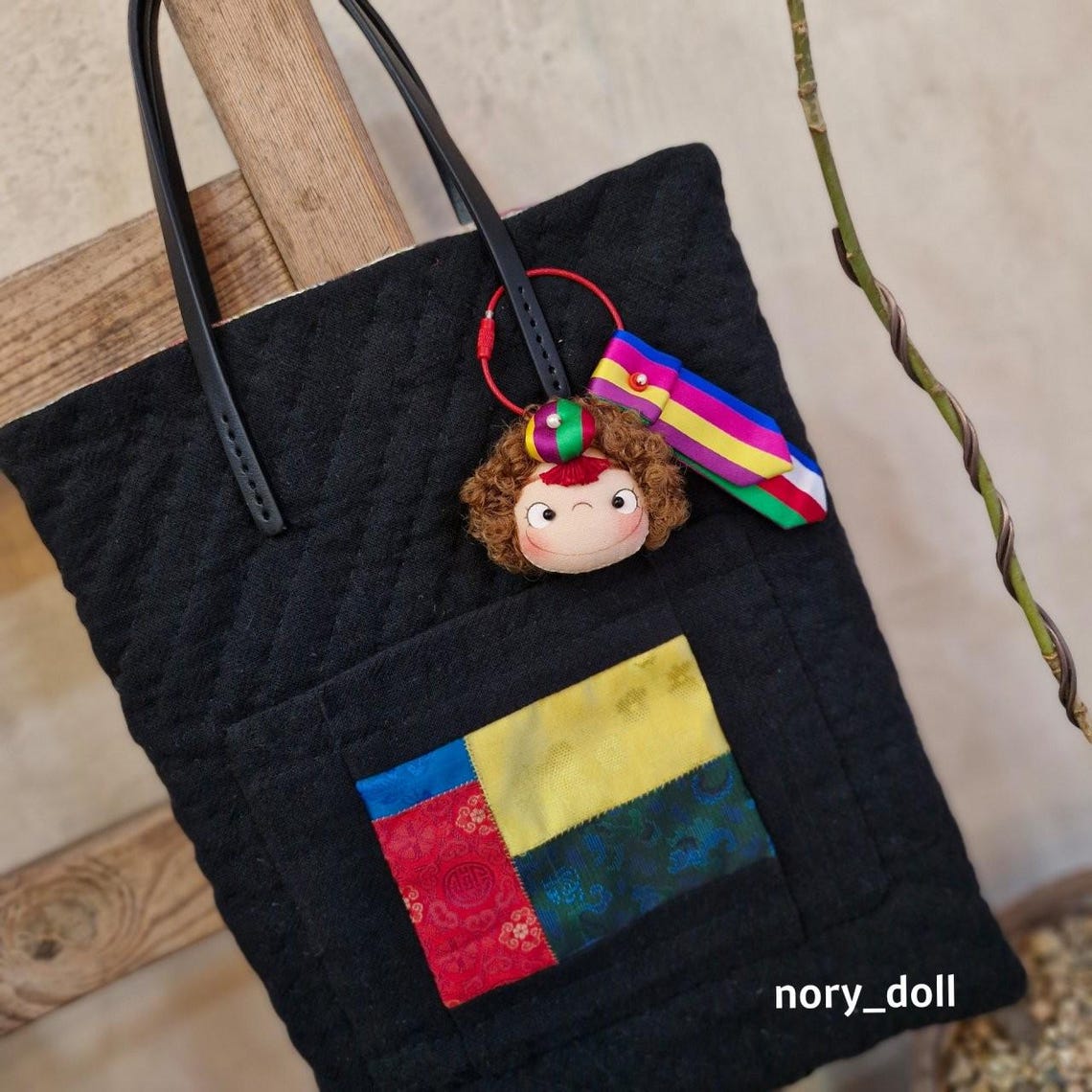 Handmade Korean Doll Keychain | Hanbok Ribbon Accessory - Etsy