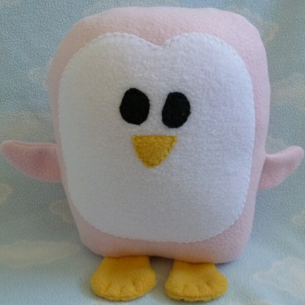 Pink Penguin Stuffed Animal - Etsy