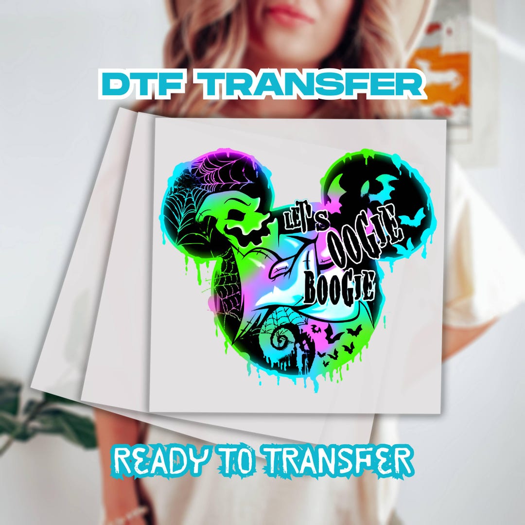 Lets Oogie Boogie Dtf Transfer, Disney Mickey Head Transfer, Oogie ...