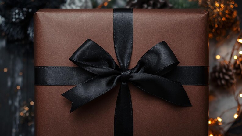 Solid Chocolate Brown Christmas Wrapping Paper Roll | Christmas Gift ...
