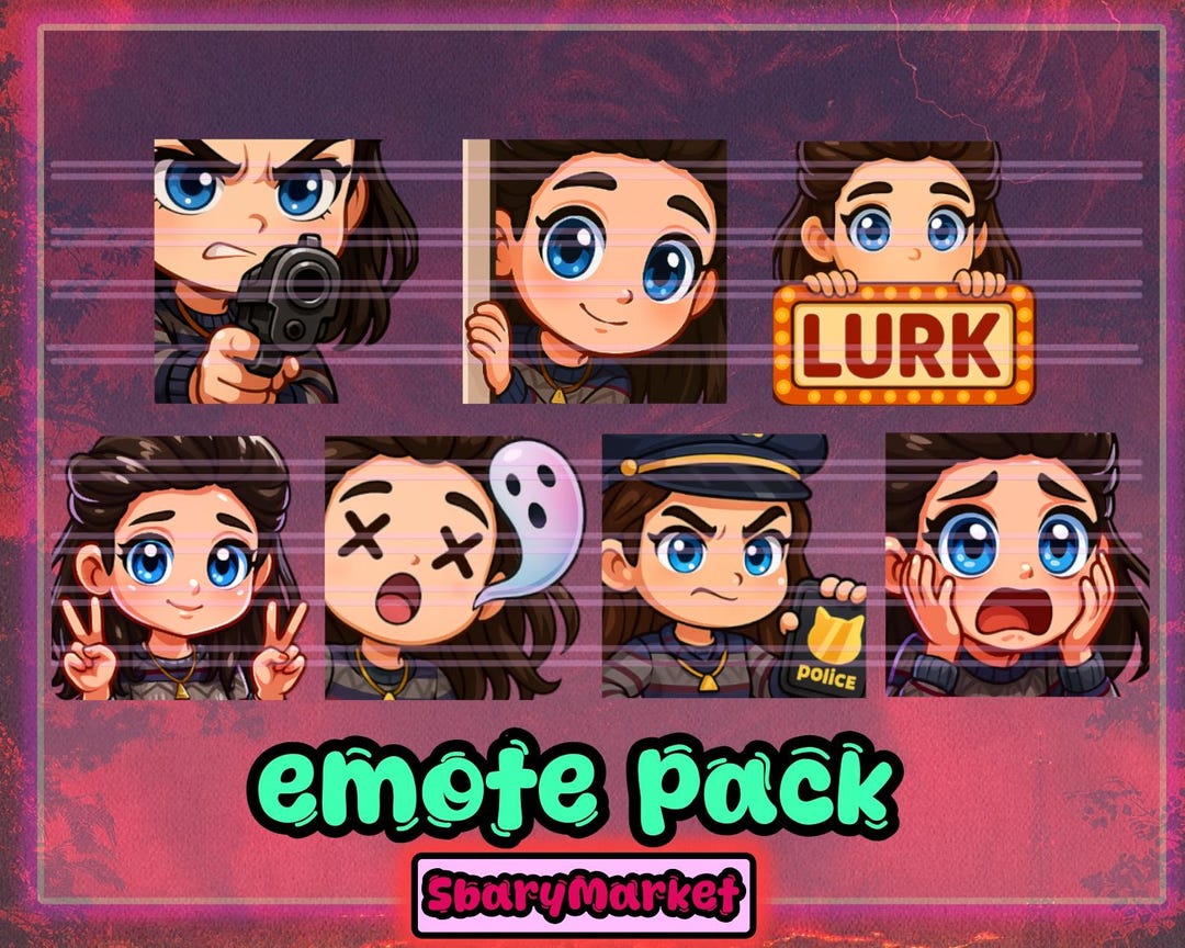 Stranger Things - Nancy Wheeler - 7 Emote Pack - Etsy