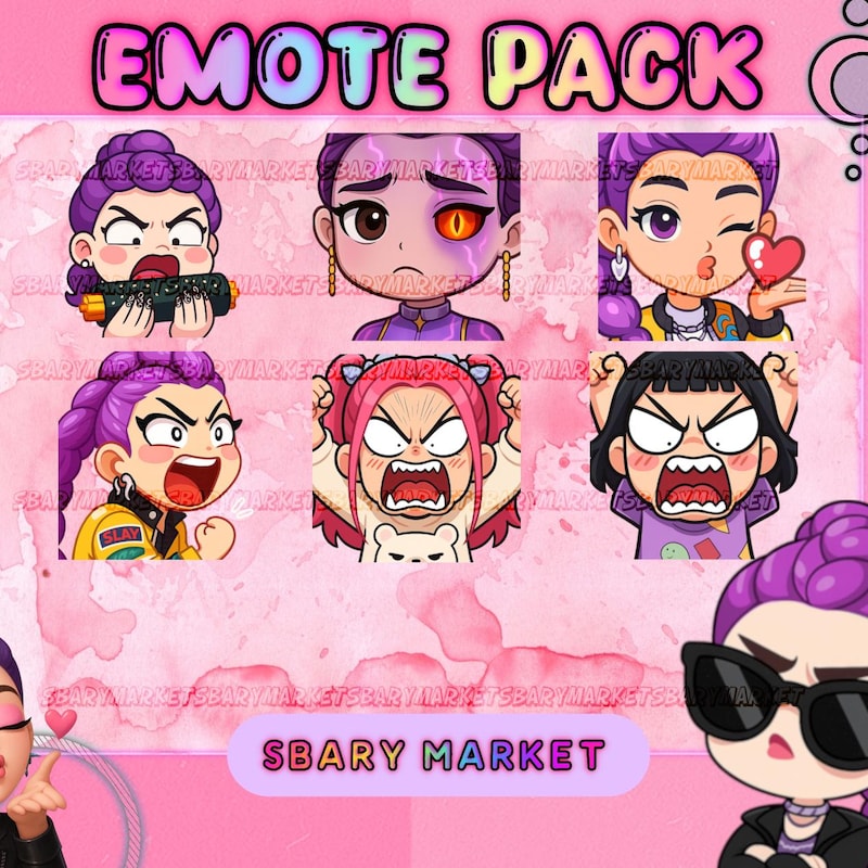 Kpop Demon Hunters Emojis - Etsy