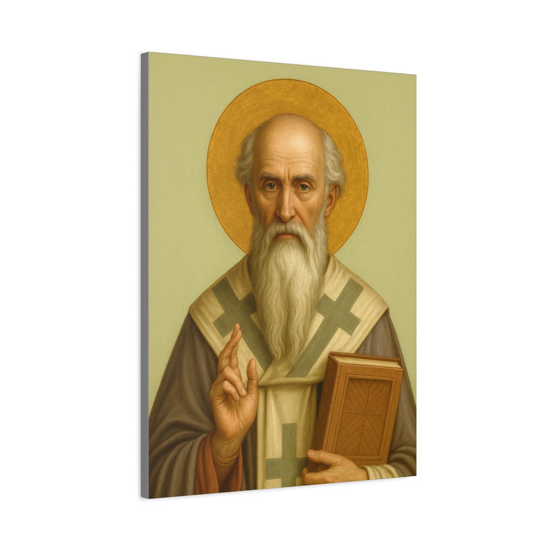 Toile Saint Cyrille de Jérusalem - Père d'église, icône religieuse ...