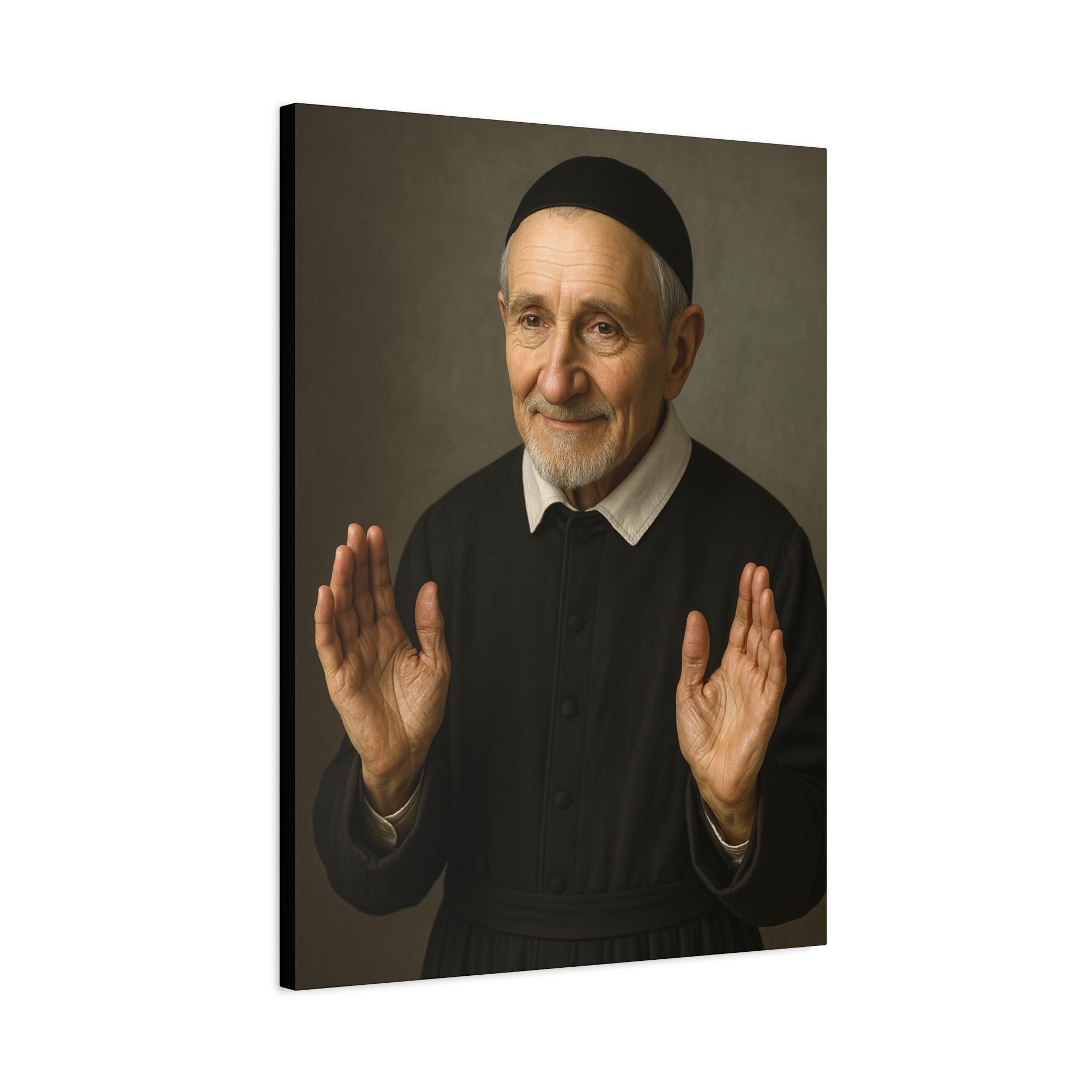 Saint Vincent De Paul Canvas - Apostle of Charity, Priest and Servant ...