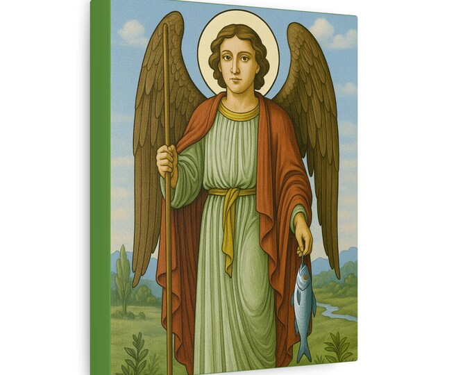 Saint Raphael the Archangel - Gallery Wrapped Canvas - Sanctified Souls ...