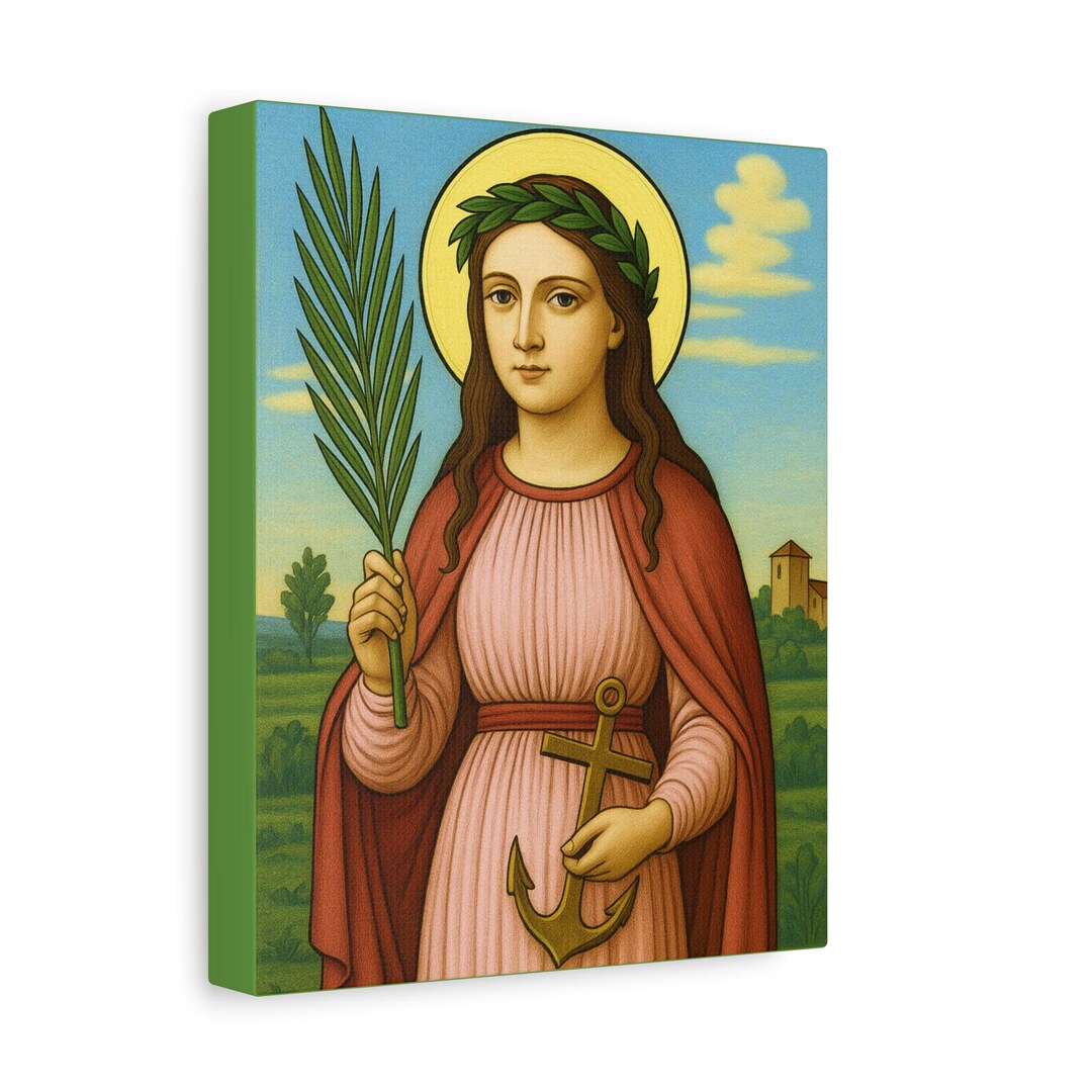 Saint Philomena Canvas - Virgin Martyr and Wonder Worker Icon - Etsy