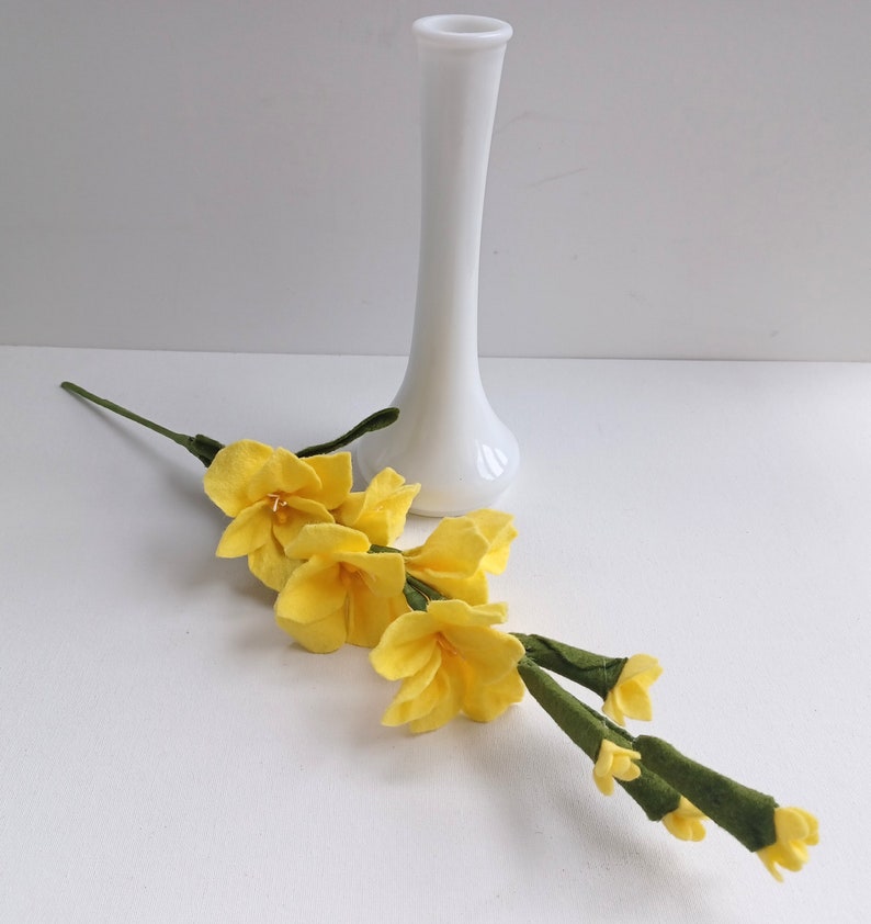 Felt Gladiolus Single Flower Stem Purple Yellow Coral - Etsy