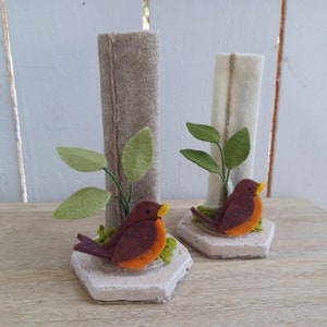 Felt Bird Vase for Felt Flowers, Sheath Bud Vase, Felt Sunflower - Etsy
