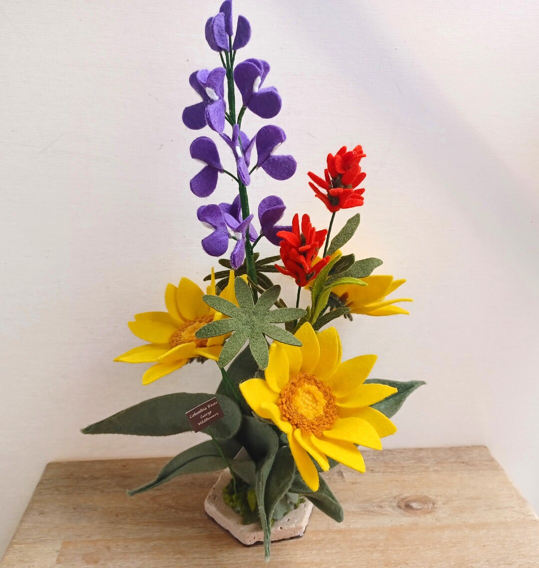 Felt Oregon Wildflowers, Columbia Gorge Flowers, Freestanding ...