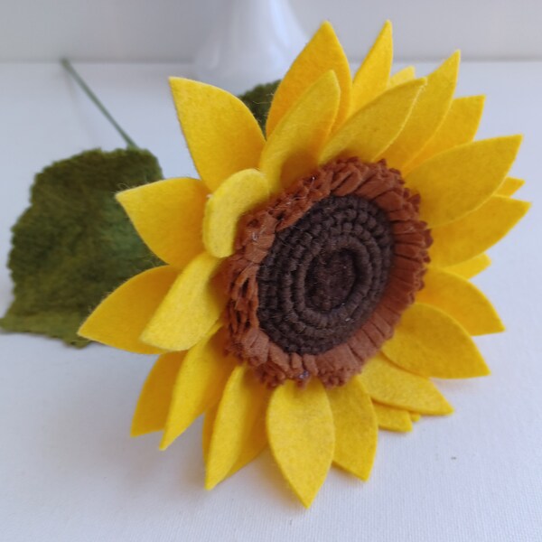 Felt Sunflower - Etsy