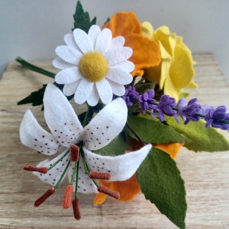 Felt Flower Bouquet - Etsy