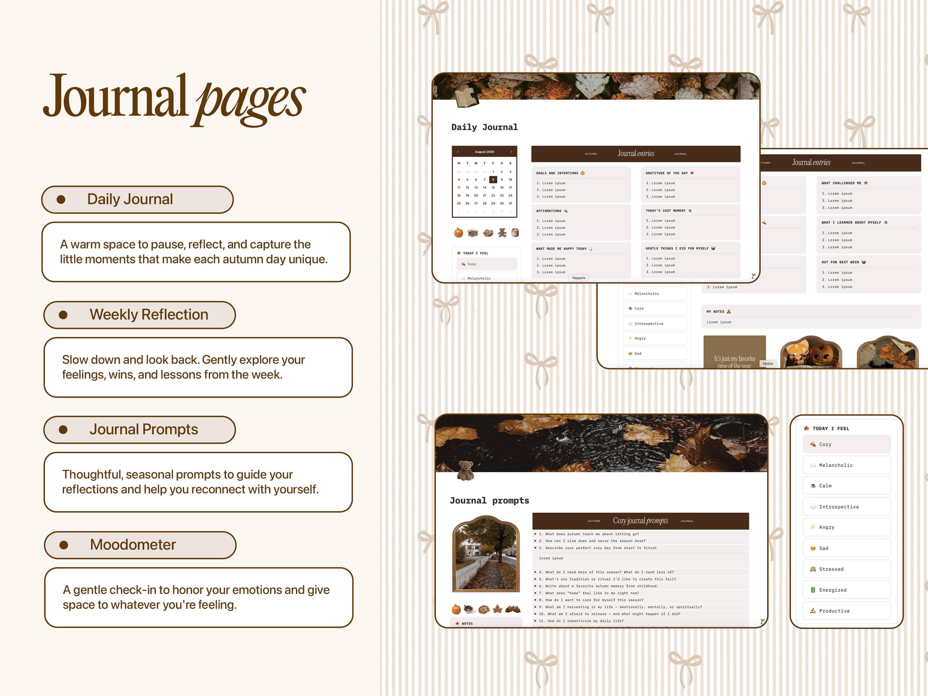 Notion Template Planner - Your Cozy Autumn Journal: Journal Entries ...