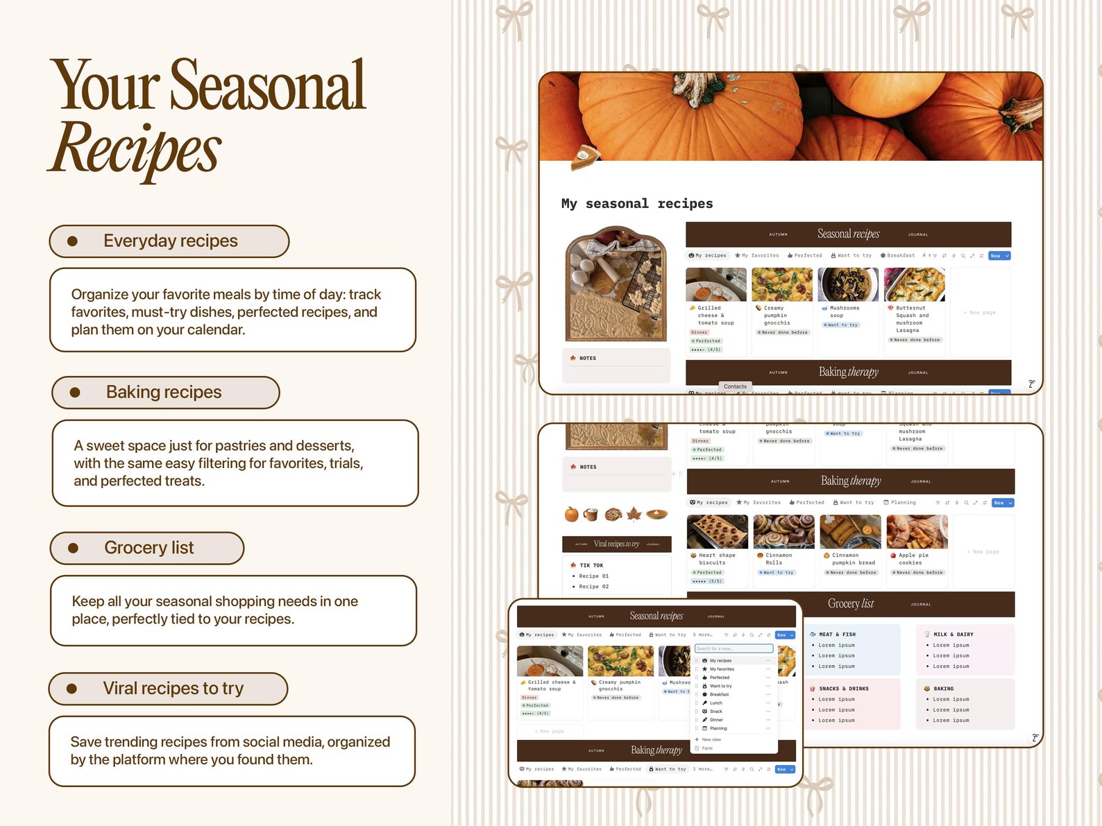 Notion Template Planner - Your Cozy Autumn Journal: Journal Entries ...