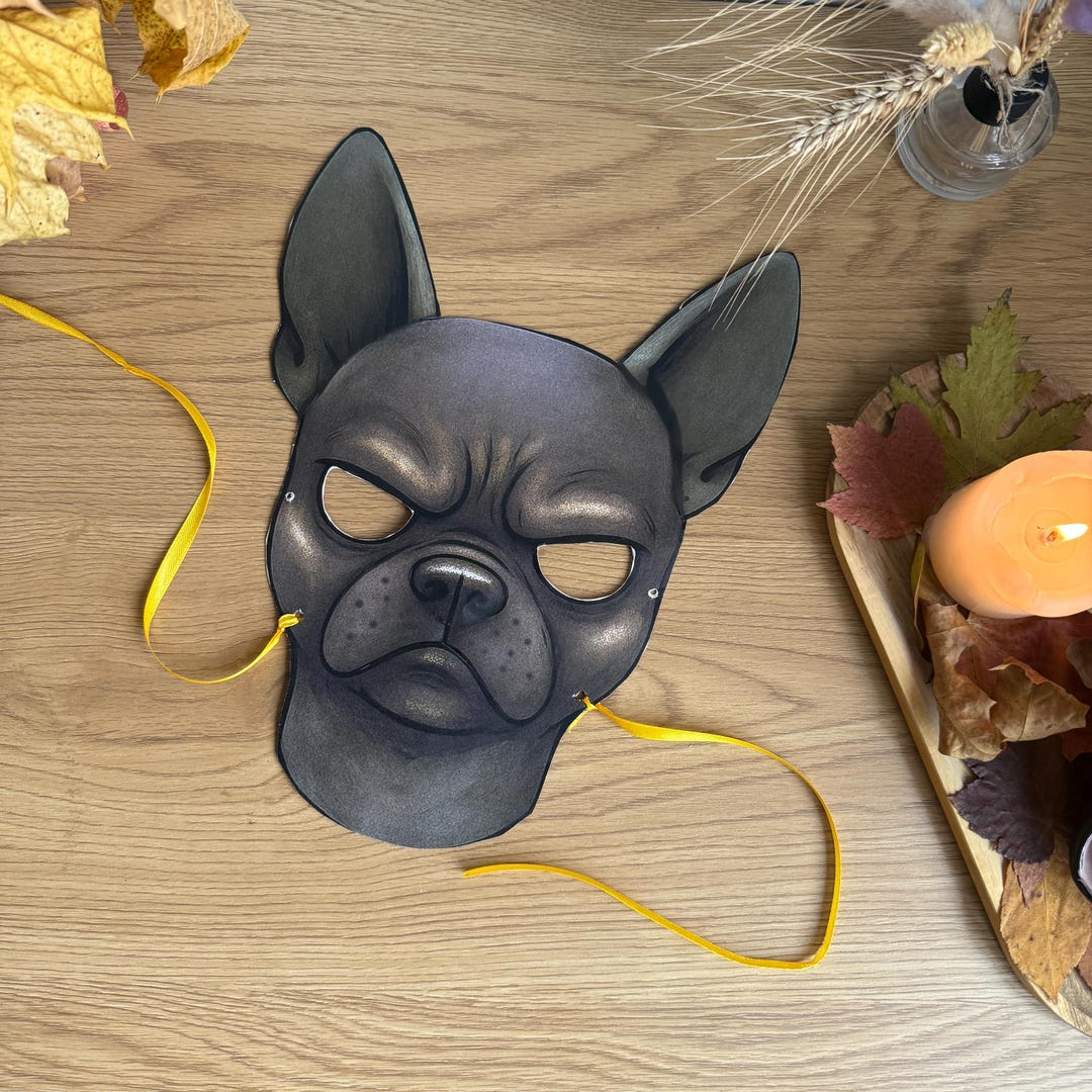 Printable Dog Mask – Unusual Realistic Furry Chihuahua Mask for Costume ...