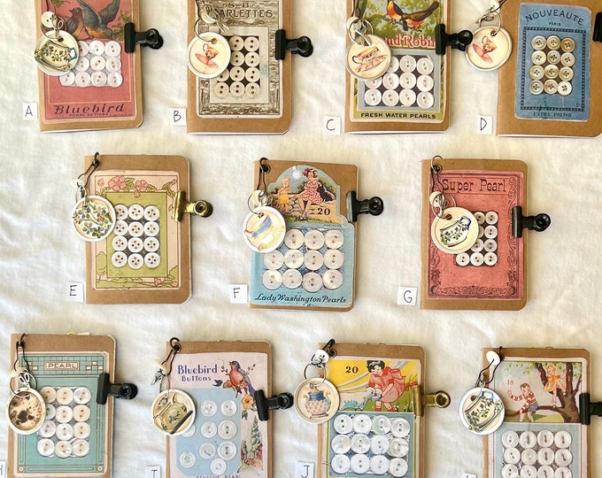 Handmade Journal Button and Floral Theme - Etsy