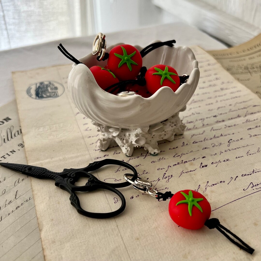 Tomato Zipper Pull for Project Bags - Etsy