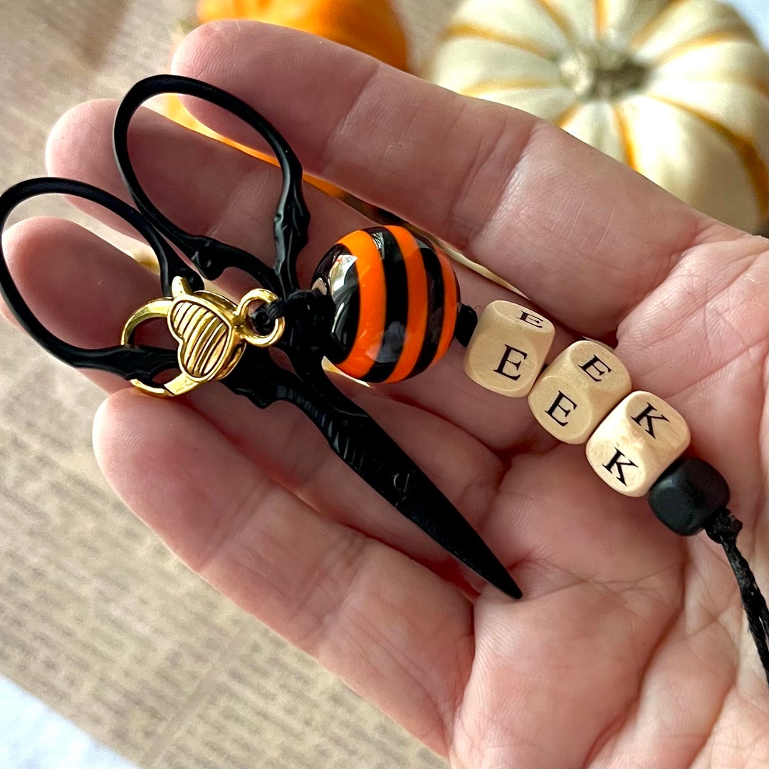Halloween EEK Scissor Fob Zipper Pull - Etsy