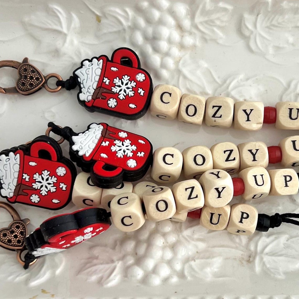 COZY UP Christmas Fob - Etsy