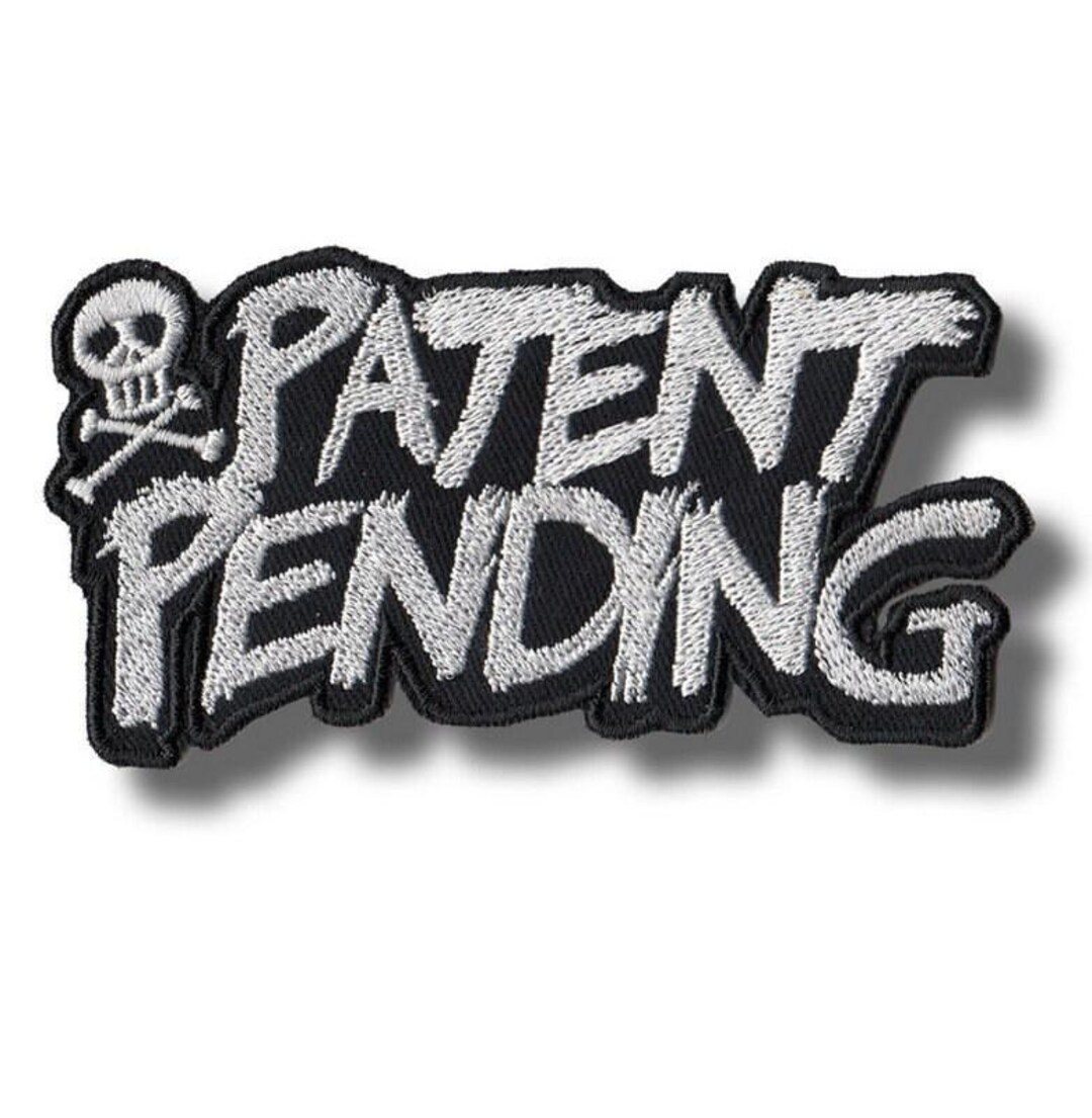 Patent Pending Embroidered Patch Badge Iron on Applique C3afac - Etsy