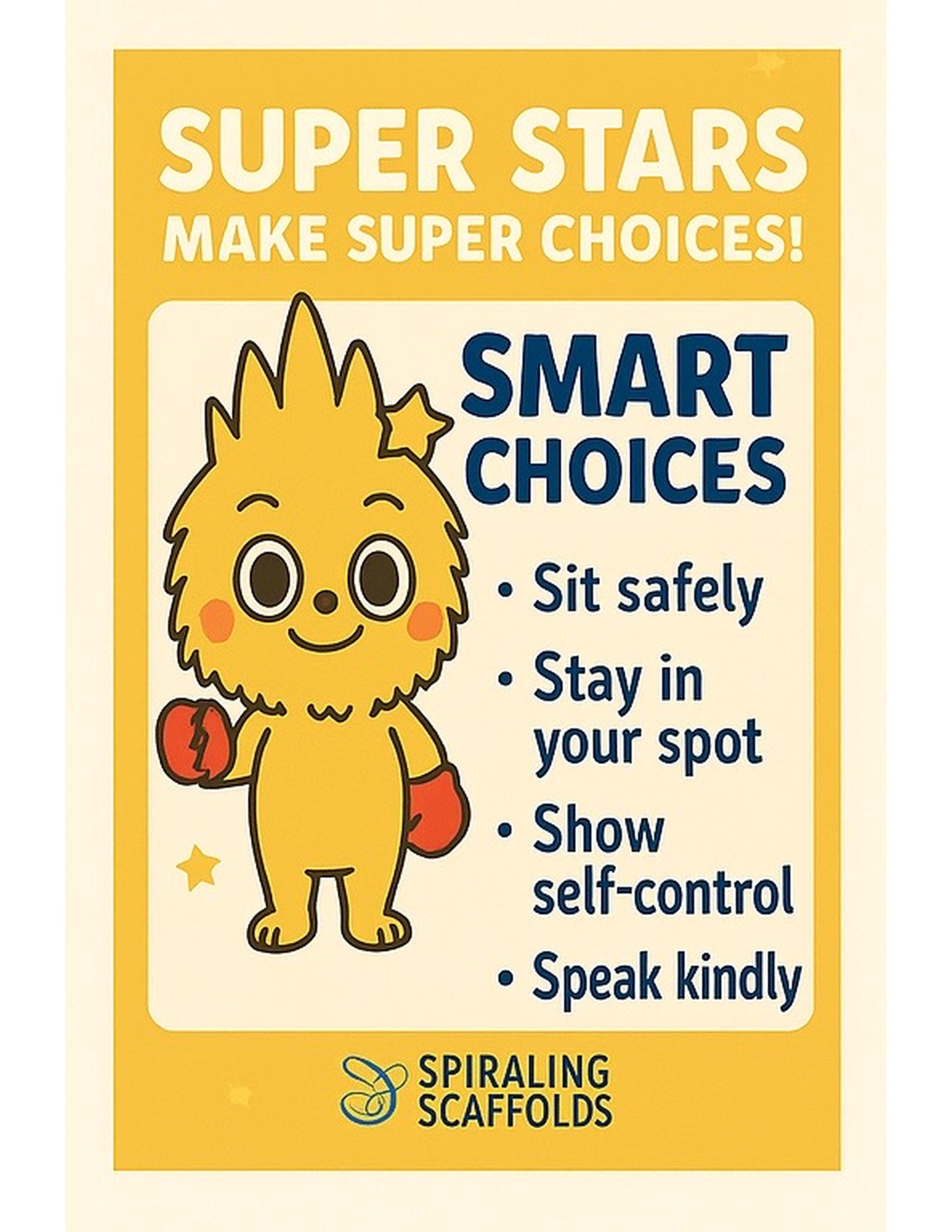 Super S.T.A.R. Behavior Posters – Classroom Rules With Labubu-inspired ...