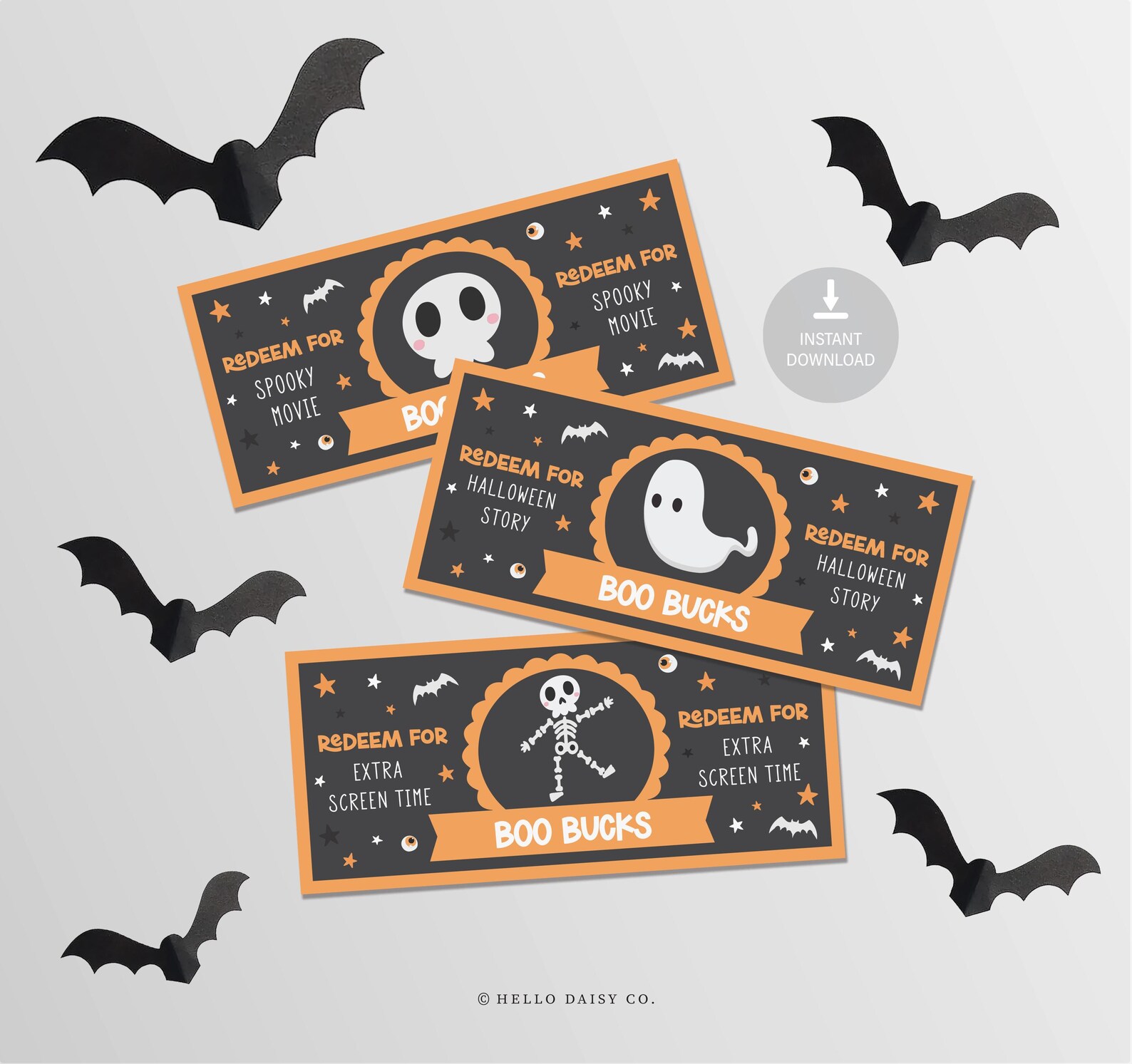 Halloween Coupons Printable: 'boo Bucks' Gift Vouchers for Kids (PDF ...