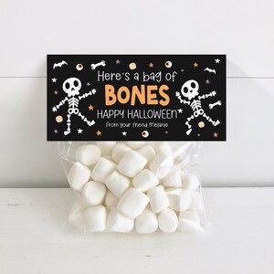Halloween Treat Bag Topper Printable Halloween Party Favors Instant ...
