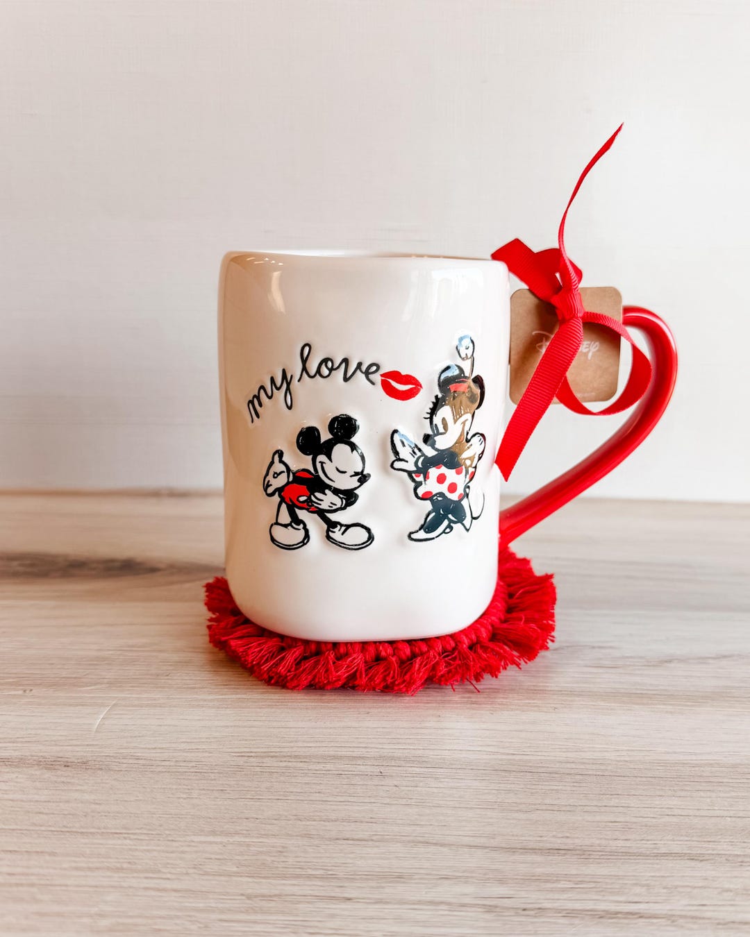 My Love Mickey & Minnie Mug With Heart Handle | Rae Dunn X Disney ...