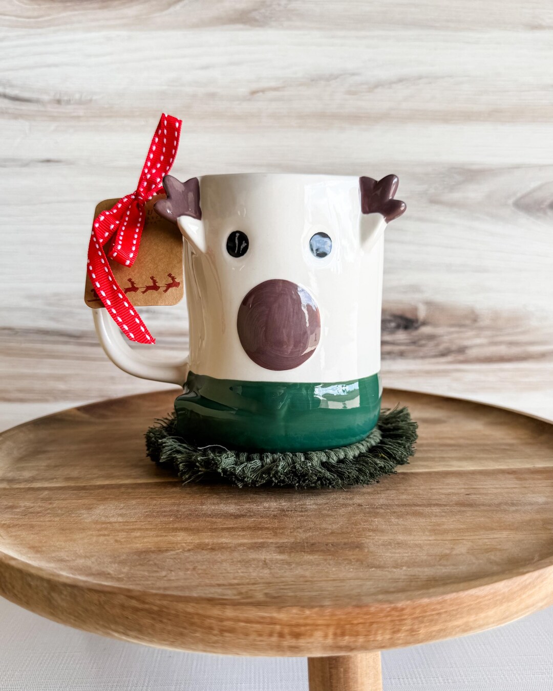 Oh Deer Reindeer Mug | Rae Dunn Christmas Coffee Cup | Holiday ...