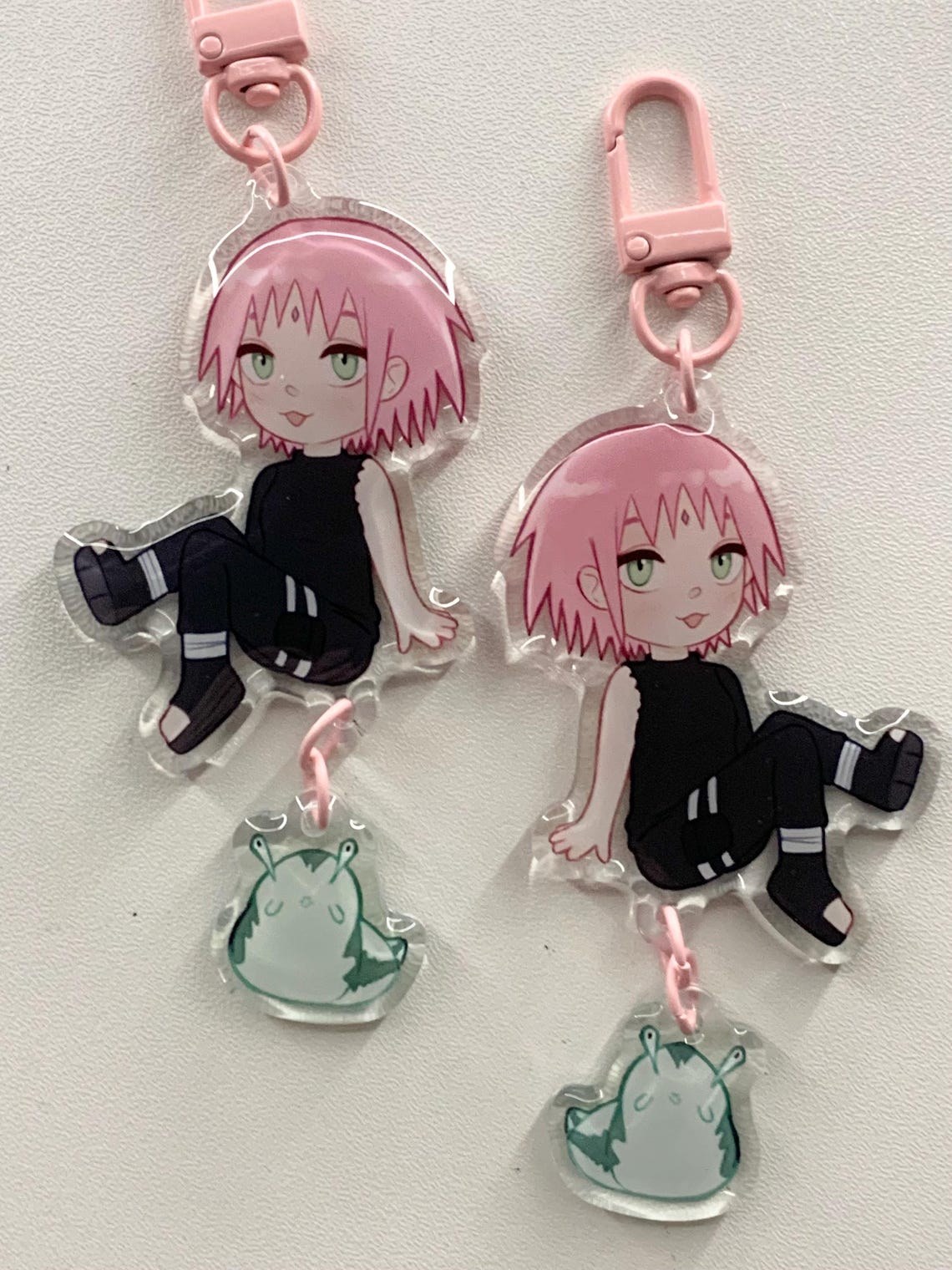 Chibi Ninja Anime Keychains With Charm - Etsy