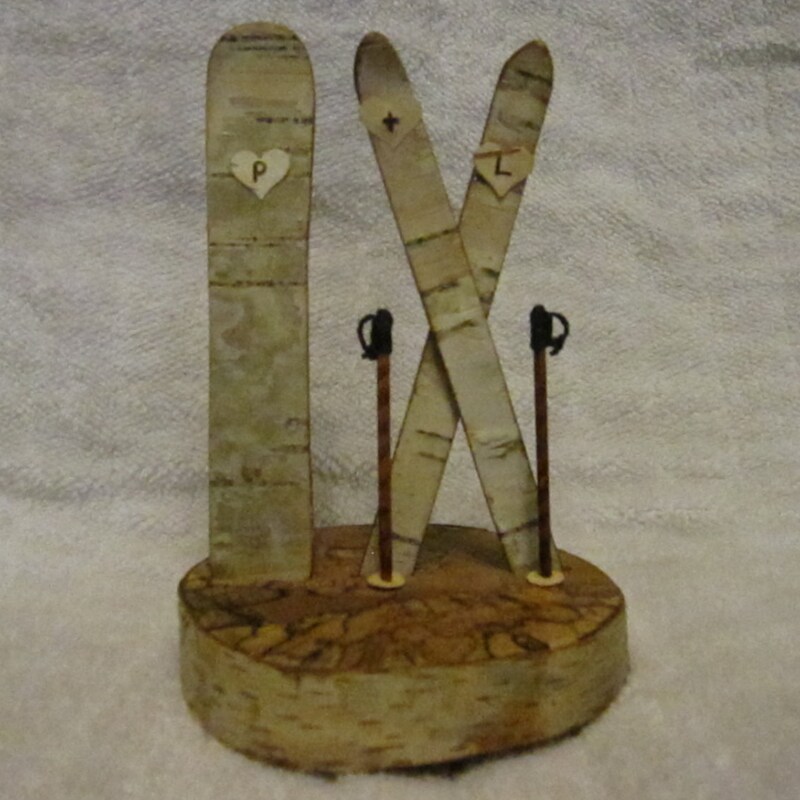 Ski Cake Topper - Etsy